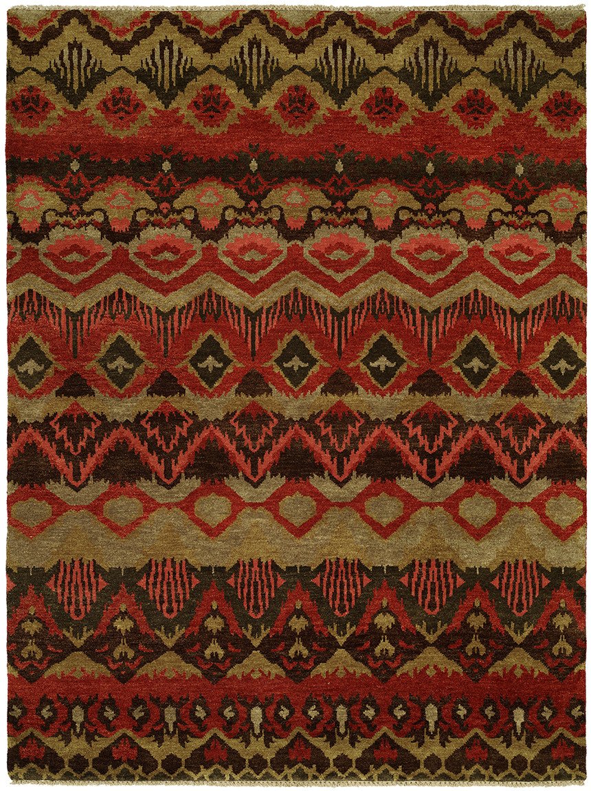 Artisan Red Rust Tribal Rug – Santa Fe Rugs