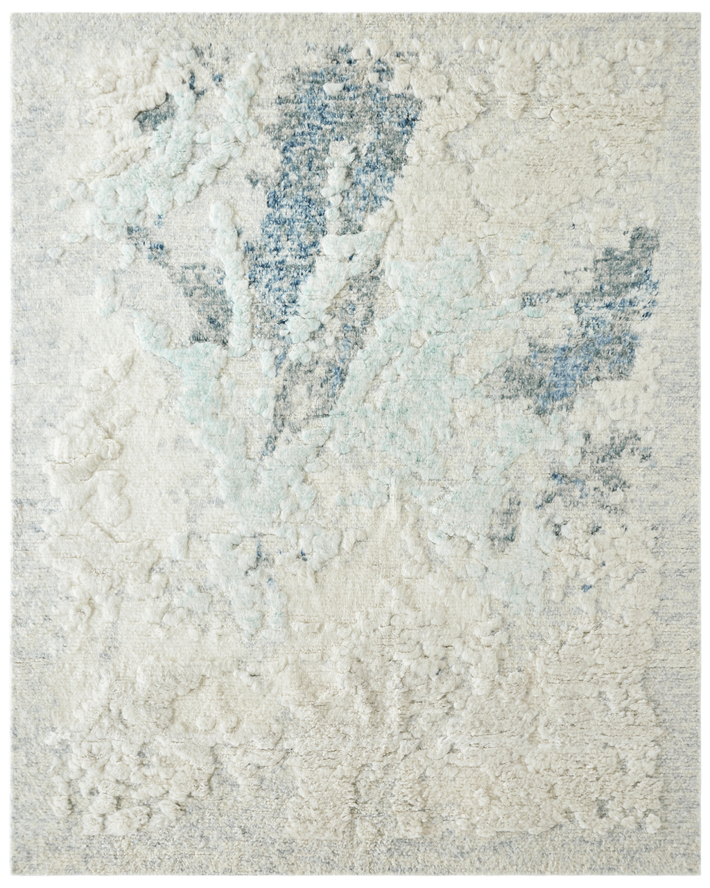 Moonglow Blue Ivory Modern Rug – Santa Fe Rugs